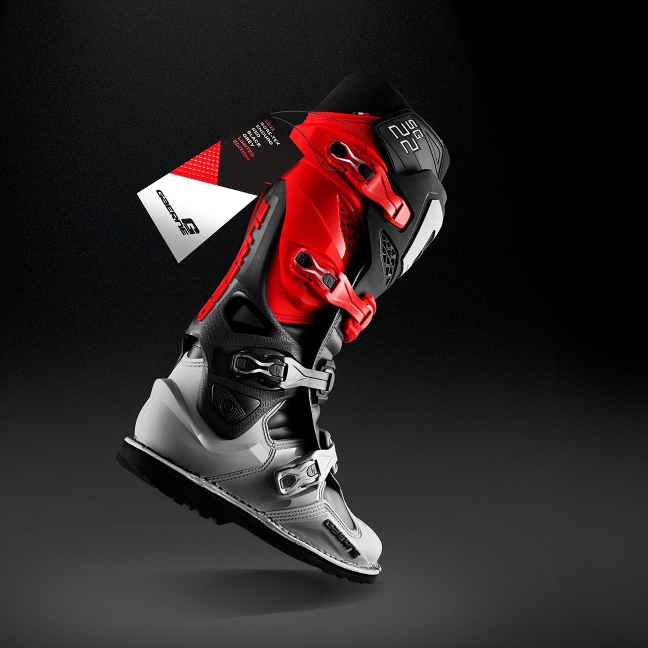 SG22 GORE-TEX ENDURO RED/BLACK/GREY LE