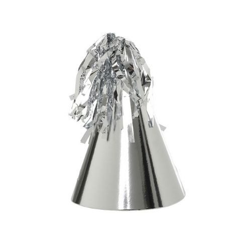 Metallic Silver Party Hat 10pk | Discount Party Warehouse