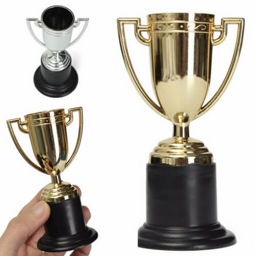 Mini Trophies Pk 3 - Assorted | Discount Party Warehouse