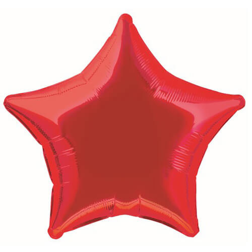Star Foil Balloon - Red | Discount Party Warehouse