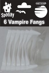 Kids Vampire Fangs 6PK | Halloween | Discount Party Warehouse