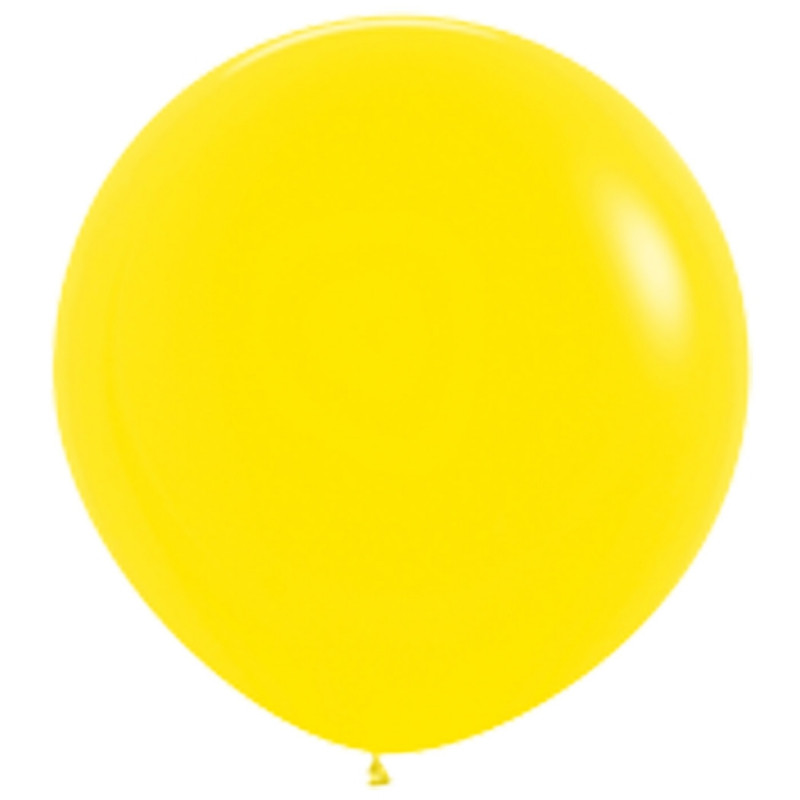 60cm Latex Balloons Matte Yellow 2pk | Discount Party Warehouse