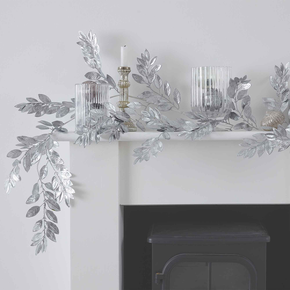 Christmas Garlands Australia | Silver Sparkle Garland - Discount Party ...