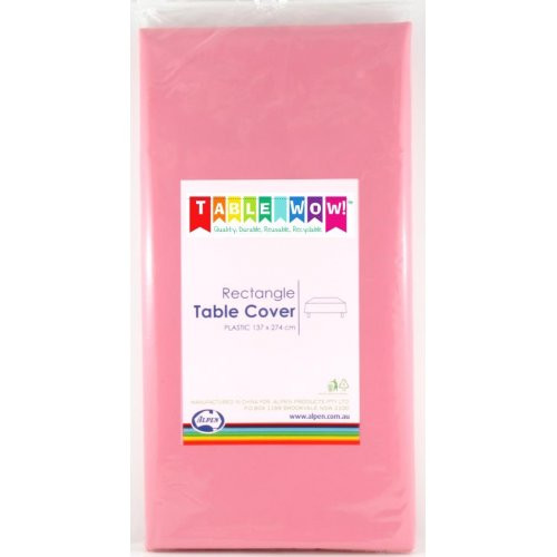 Light Pink Rectangle Tablecover 137cm x 274cm PK1