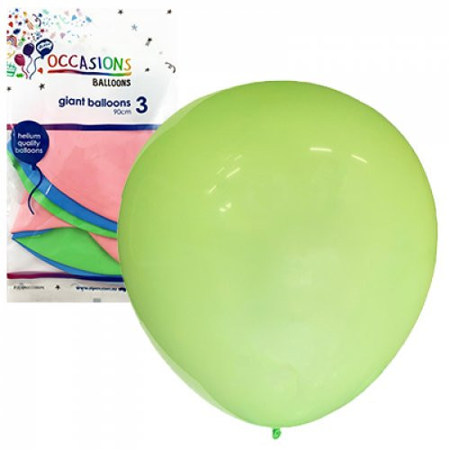 Giant Balloons 90cm Inflated Assorted Colours P3