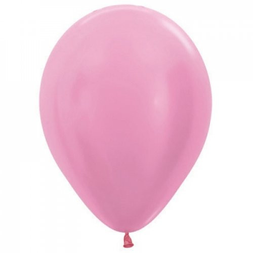 Satin Pink 12cm Sempertex Balloons Bag 100