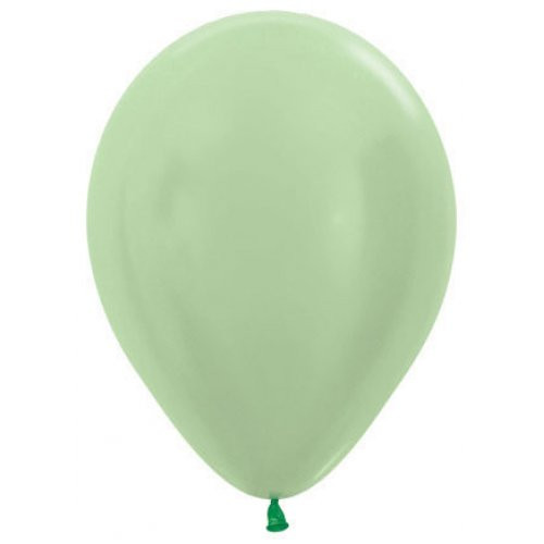 Satin Green 12cm Sempertex Balloons Bag 100