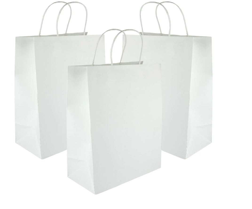 Fsc Mix Bag Large Kraft 5Pk White 32.2cm