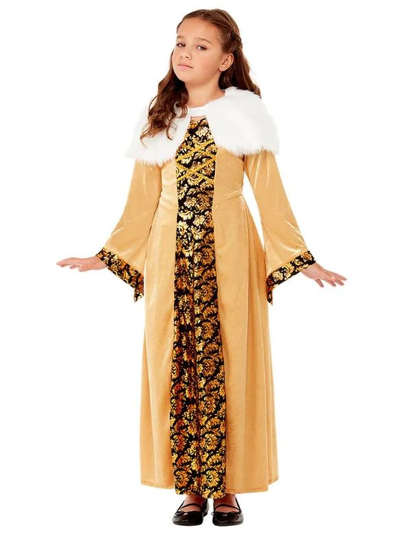 Deluxe Medieval Countess Costume, Gold