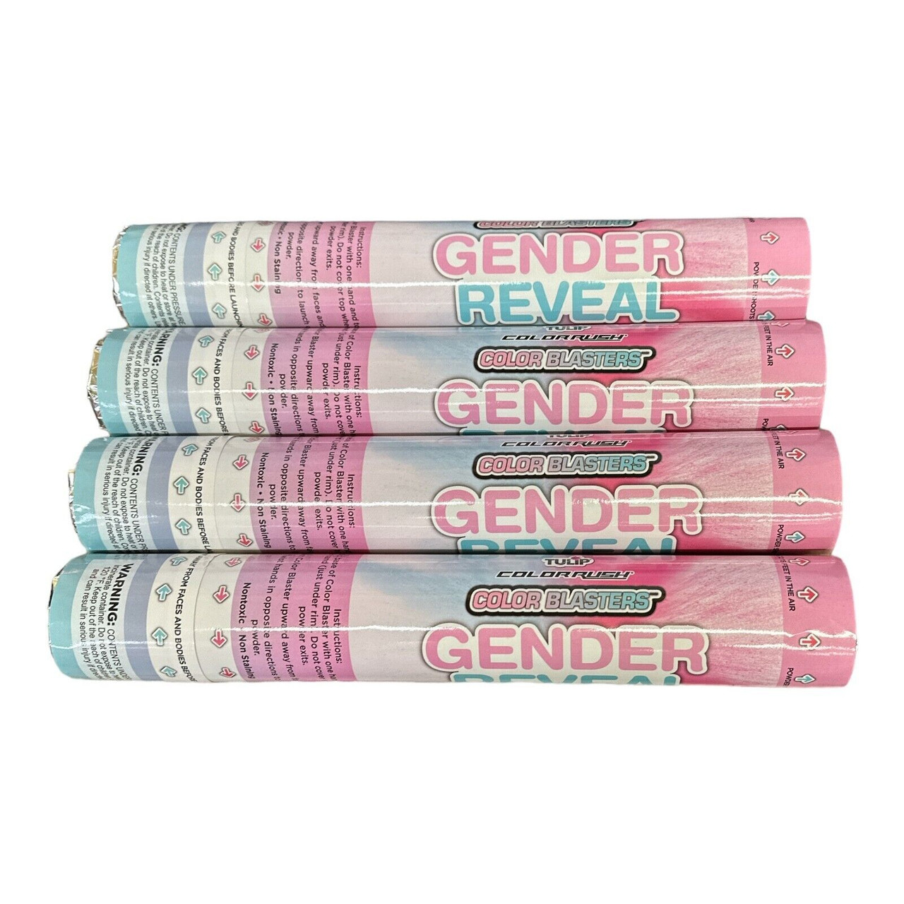 Tulip Color Rush Color Blasters Gender Reveal "It's A Boy!", Set of 4 ...