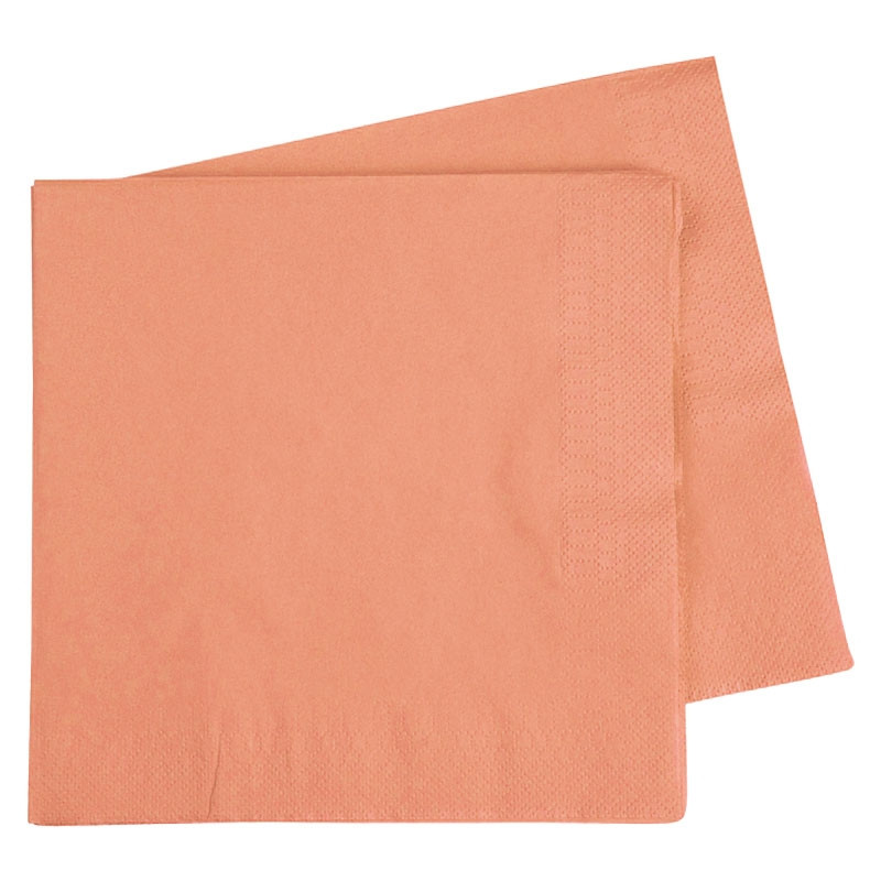 FS Dinner Napkin 400mm Peach 40pk