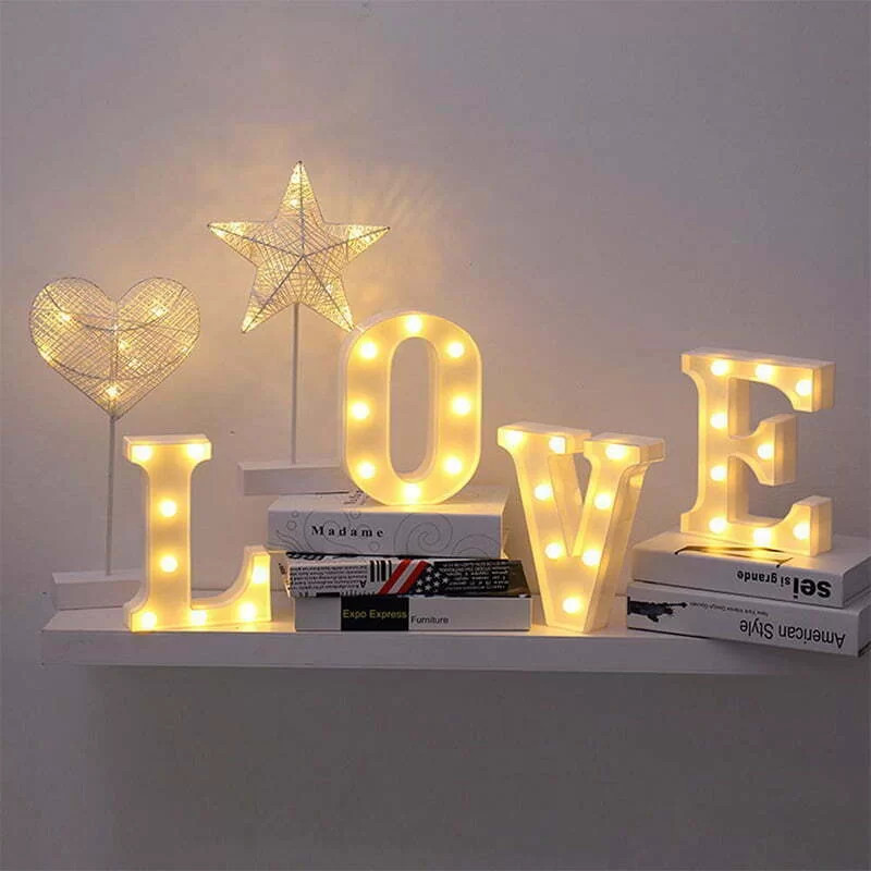 LED Light Up Letter O White 22cm