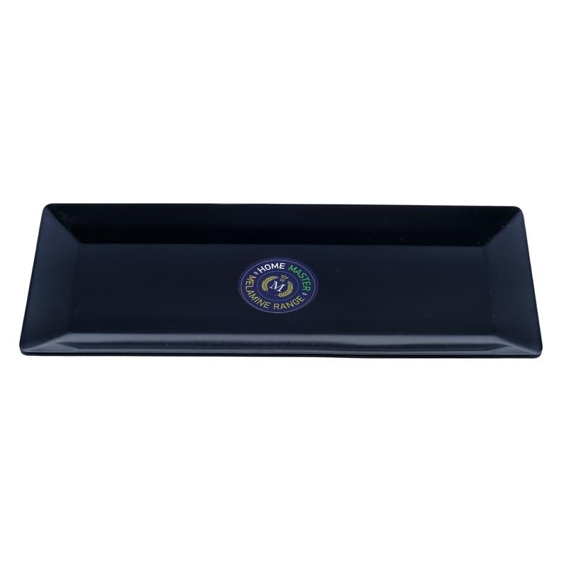 Melamine Platter Tray Rectangular 35cm x 15cm x 1.5cm - Black