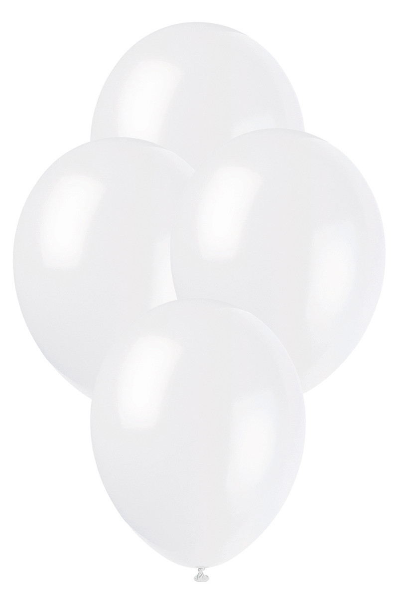 Premium Linen White 30cm Balloons - 50pk