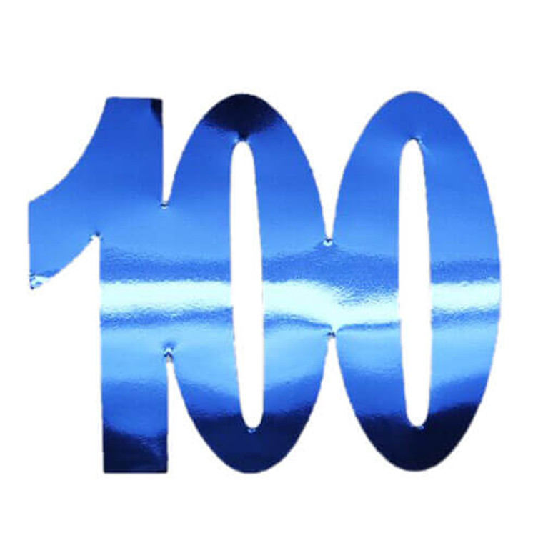 Number 100 Cutouts Assorted Small | Discount Party Warehouse