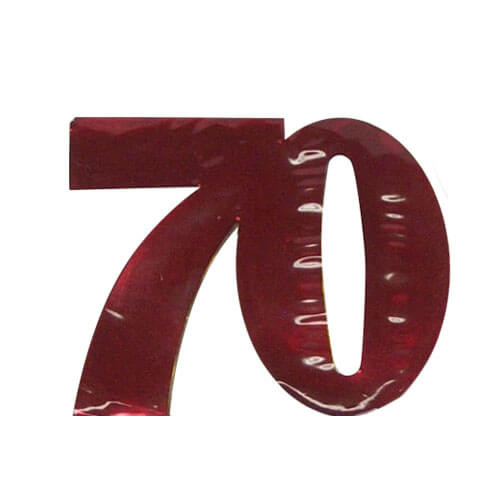 Number 70 Cutouts Assorted Small | Discount Party Warehouse