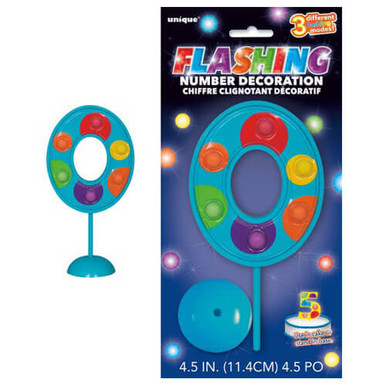 0 - Flashing Number Decoration | Discount Party Warehouse