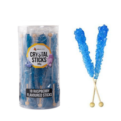 Crystal Candy Sticks-Blue 18pk | Discount Party Warehouse