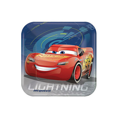 Cars 3 - Paper Dinner Plates Pk 8 | Discount Party Warehouse