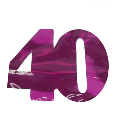 Number 40 Cutouts Assorted Small | Discount Party Warehouse