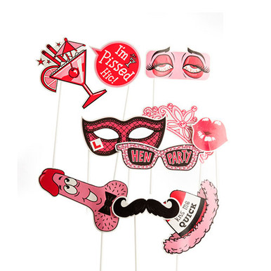 Hens Night Photo Props 10Pk | Discount Party Warehouse