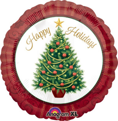 45cm Standard Twinkling Tree Happy Holidays