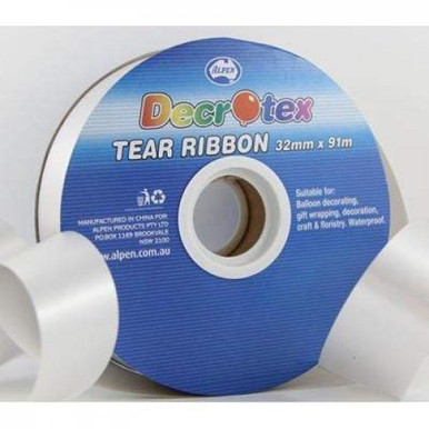 RIBBON TEAR SILVER 32MMX91M
