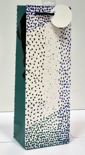 Bottle Formal Spotty Gift Bag 1pc 35.5cm