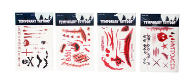 Halloween Temporary Tattoos (Gory) (Mixed)