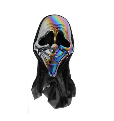 Holographic Clown Ghost Mask