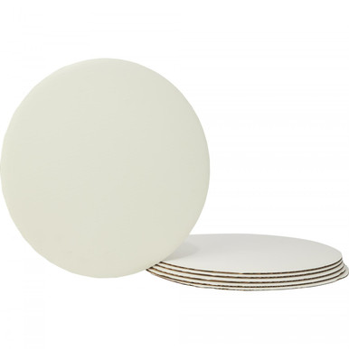 Round Cake Board 16" 6Pc/Pack - White