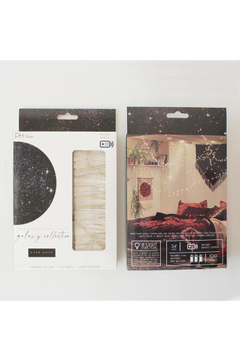 100 LED Warm White Galaxy String Light w/Remote 34' (Requires 3 AA ...