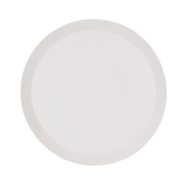 FS Paper Round Snack Plate 7" White 20pk