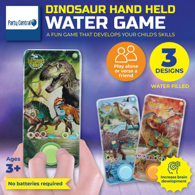 Hand Held Water Skill Game Ancient Dinosaur 14cm x 7cm