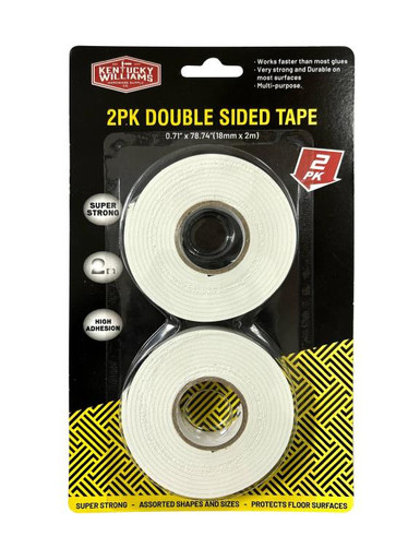 Double Sided Tape 2pk - 1.8cm x 2mtr