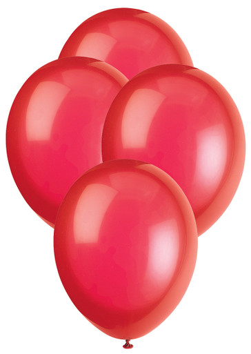 Premium Scarlet Red 30cm Balloons - 50pk