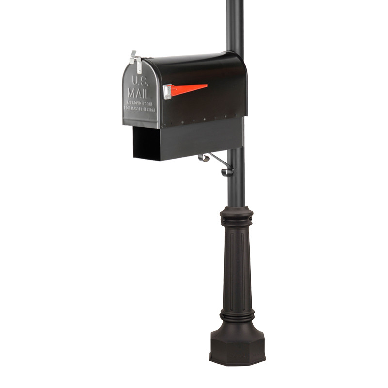Residential Mailbox With Lamp Decorative Curbside Mailboxes For Square