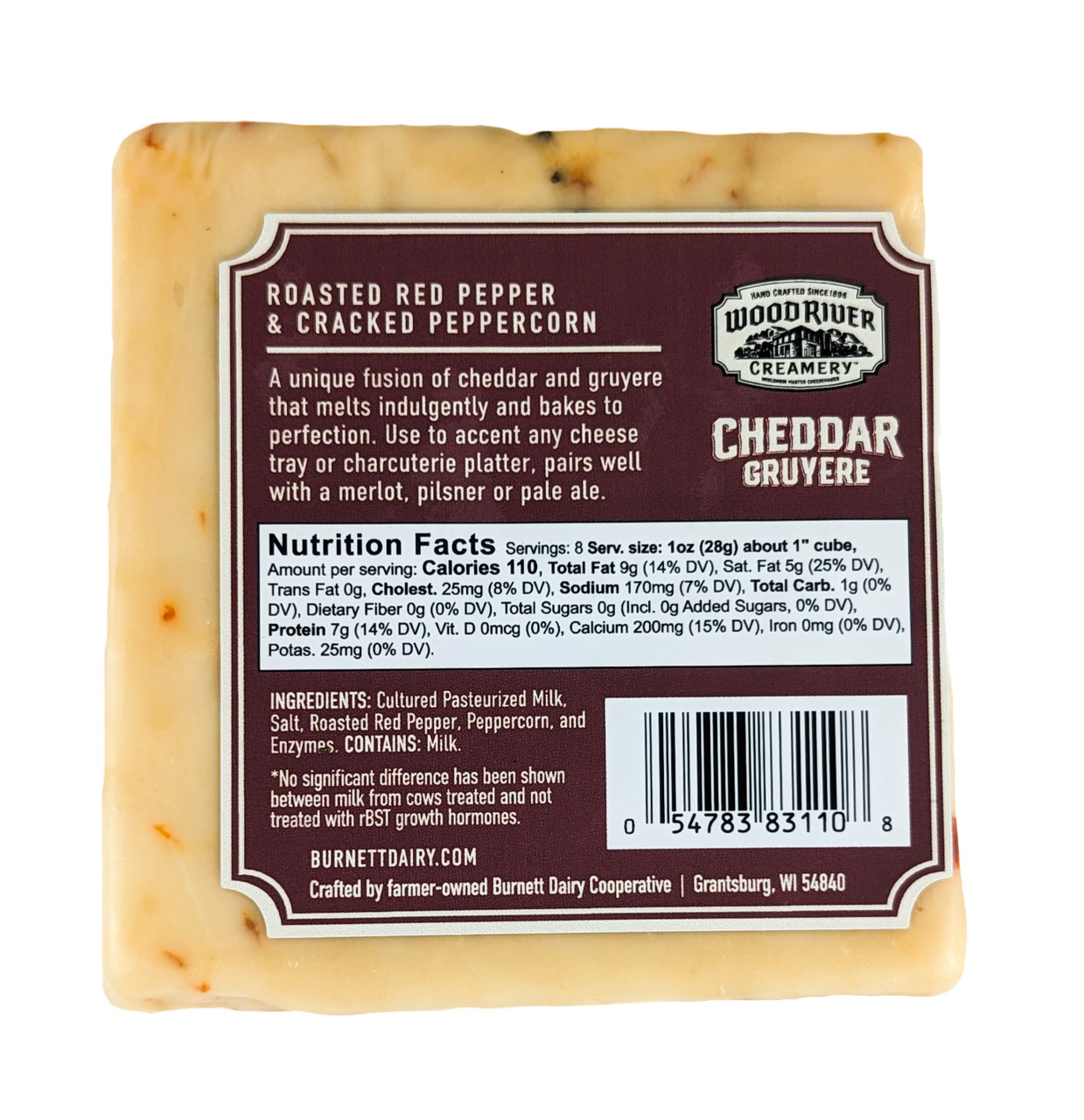 Wood River Creamery - Cheddar Gruyere Roasted Red Pepper and Cracked ...