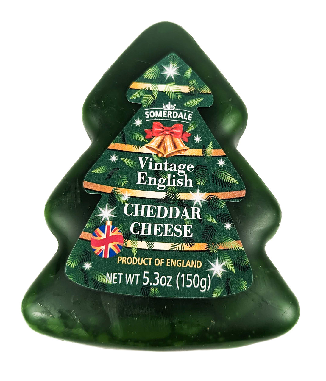 Somerdale - Vintage English Cheddar Cheese - Christmas Tree Shape 5.3 oz