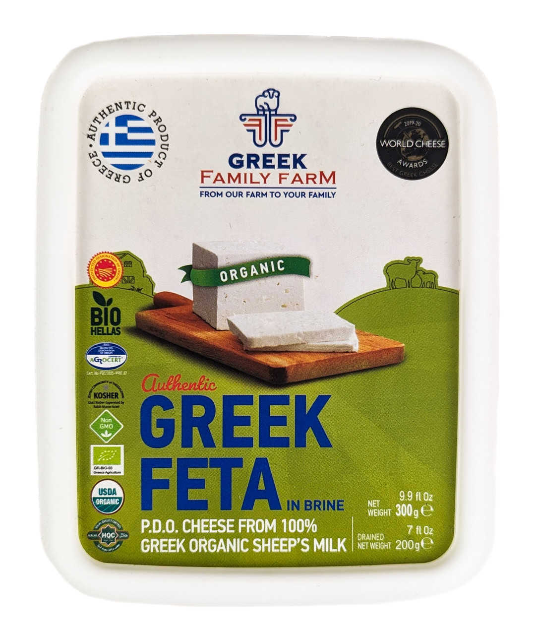 Greek Family Farm - Authentic Greek Feta in Brine 9.9 oz