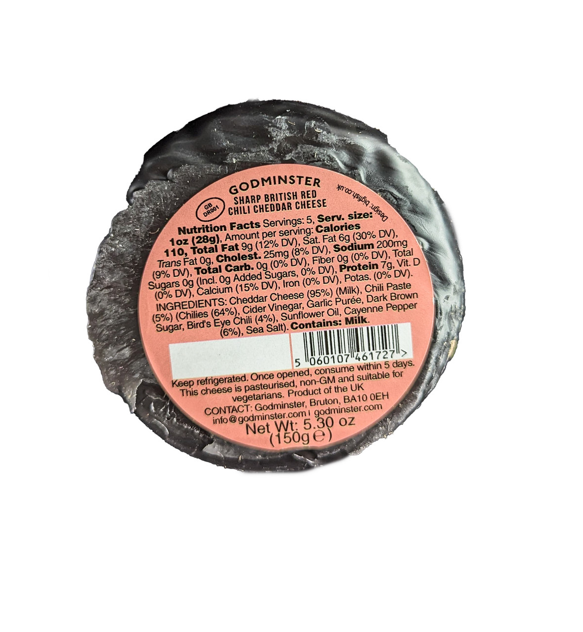 Godminster - Red Chili Devil's Dance Black Circle, British Cheddar 5.3 oz