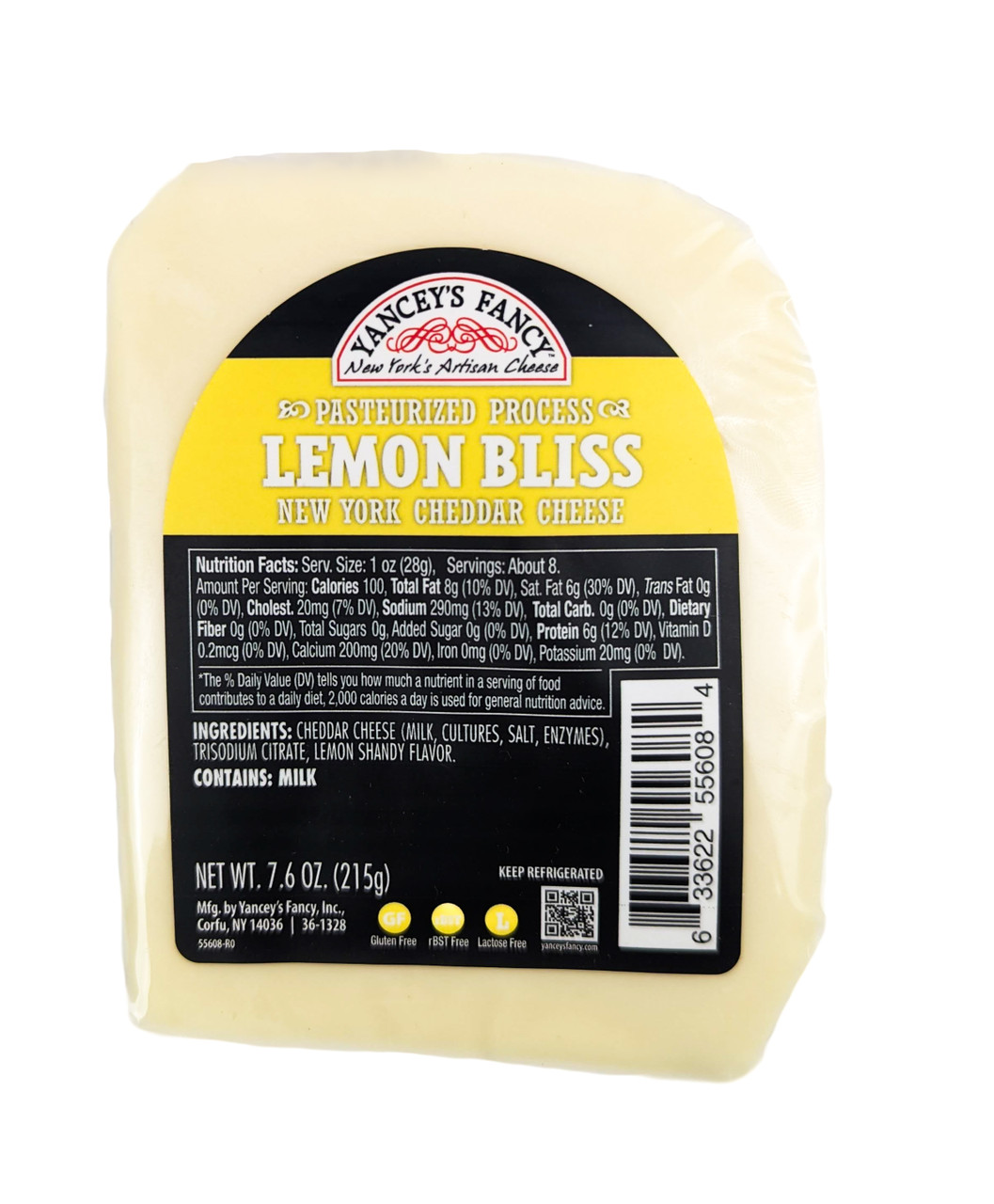 Yancey's Fancy - Lemon Bliss Cheddar Cheese 7.6 oz