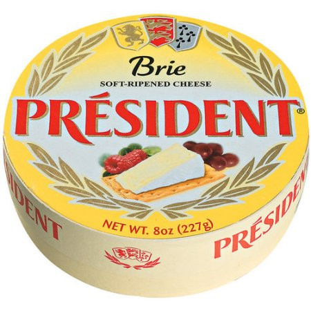 President Precious Plain Brie Soft Ripened Cheese 8 oz ...