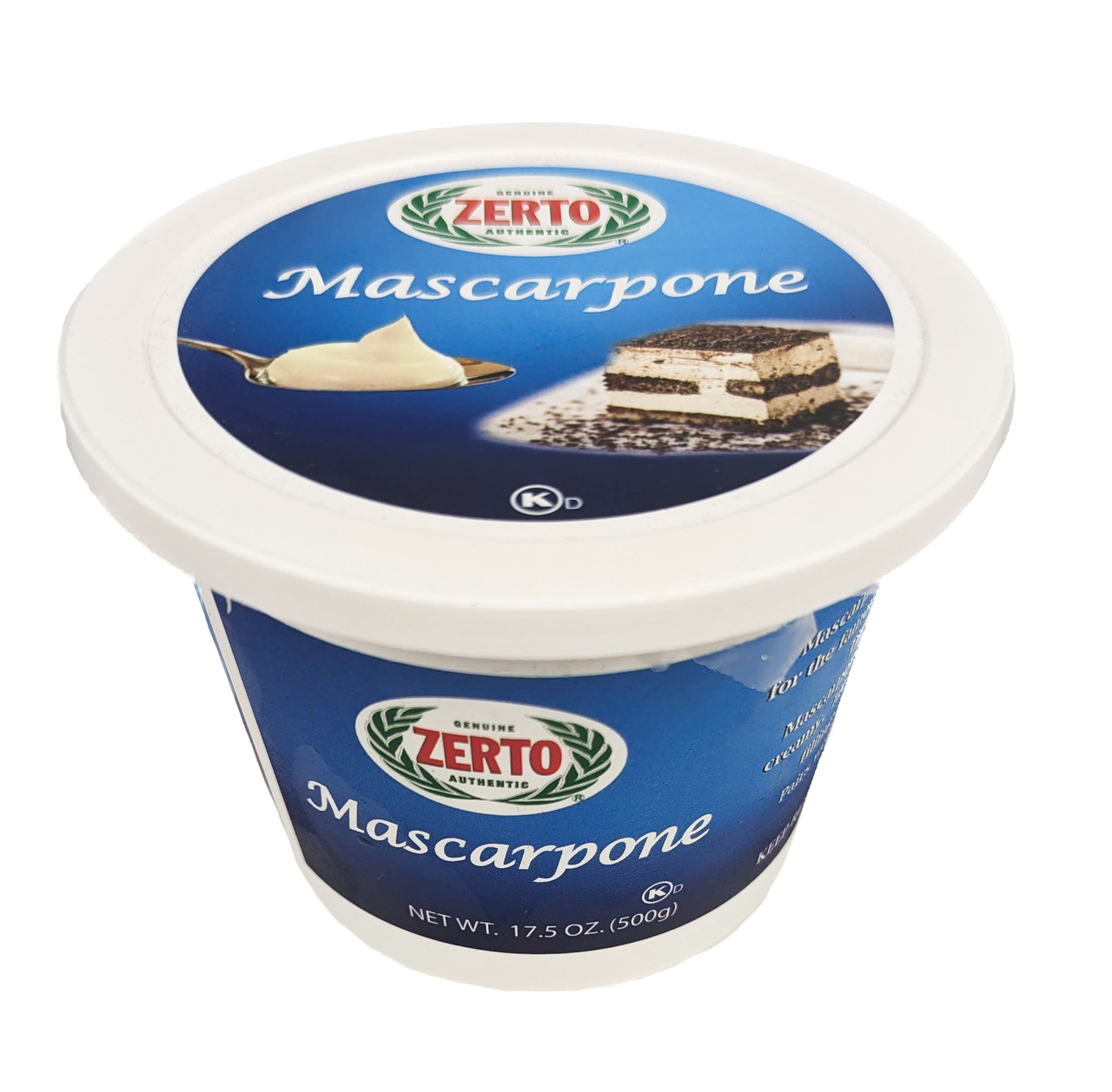Mascarpone Zerto 17.6 oz or 500 gram - CheeseDelicatessen.com
