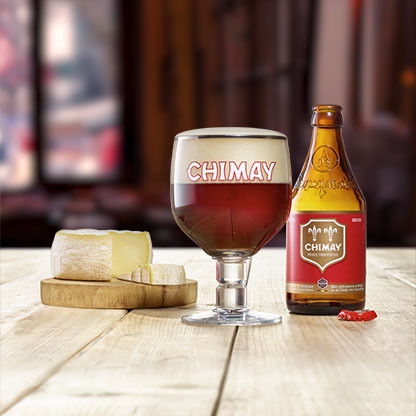 Chimay A La Biere Premiere With Beer Cheese, Belgium