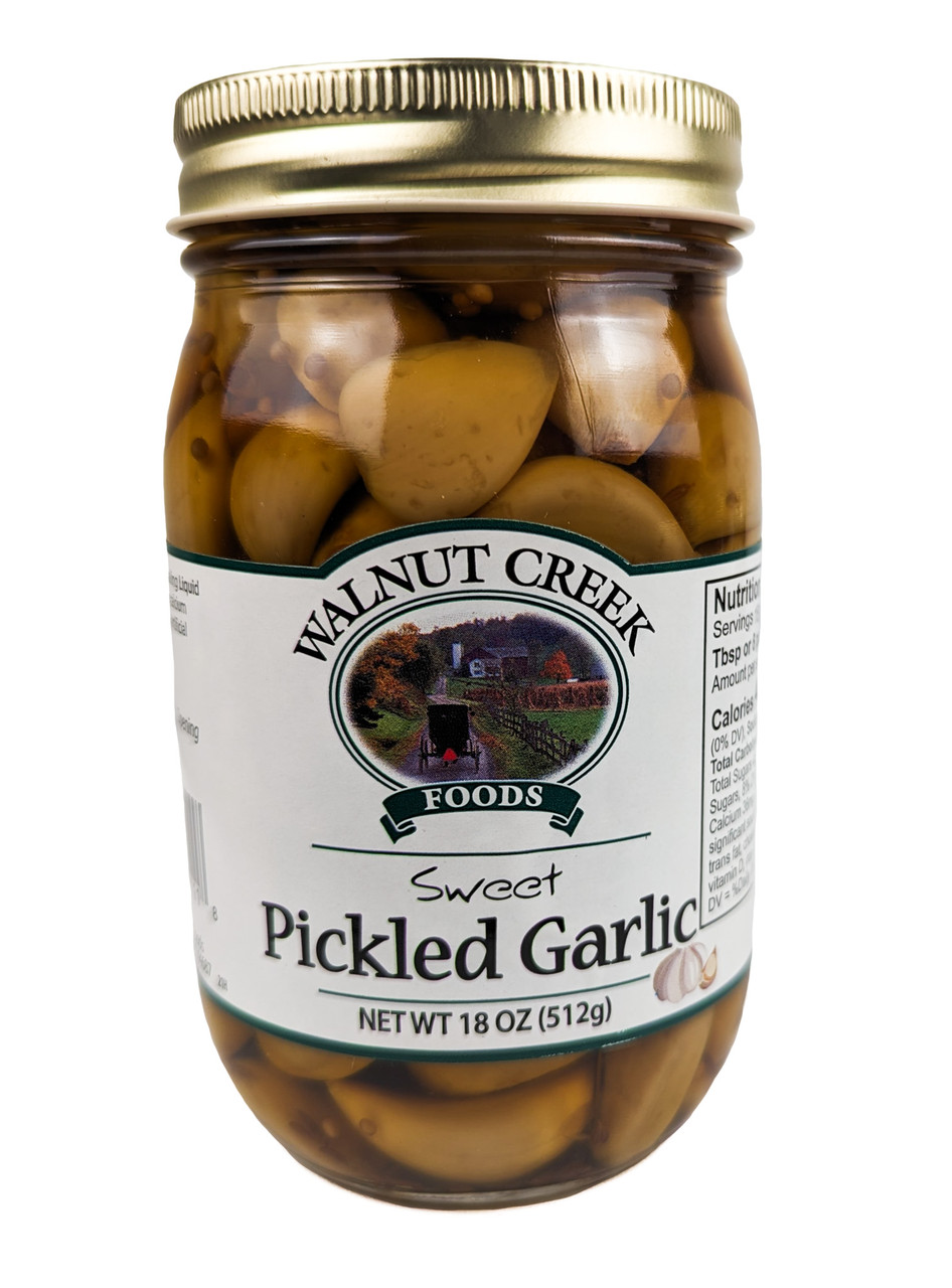 Walnut Creek Amish Country Sweet Pickled Garlic Jar 18 oz ...