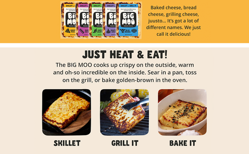 BIG MOO Baked Cheese OH-SO ORIGINAL 8oz