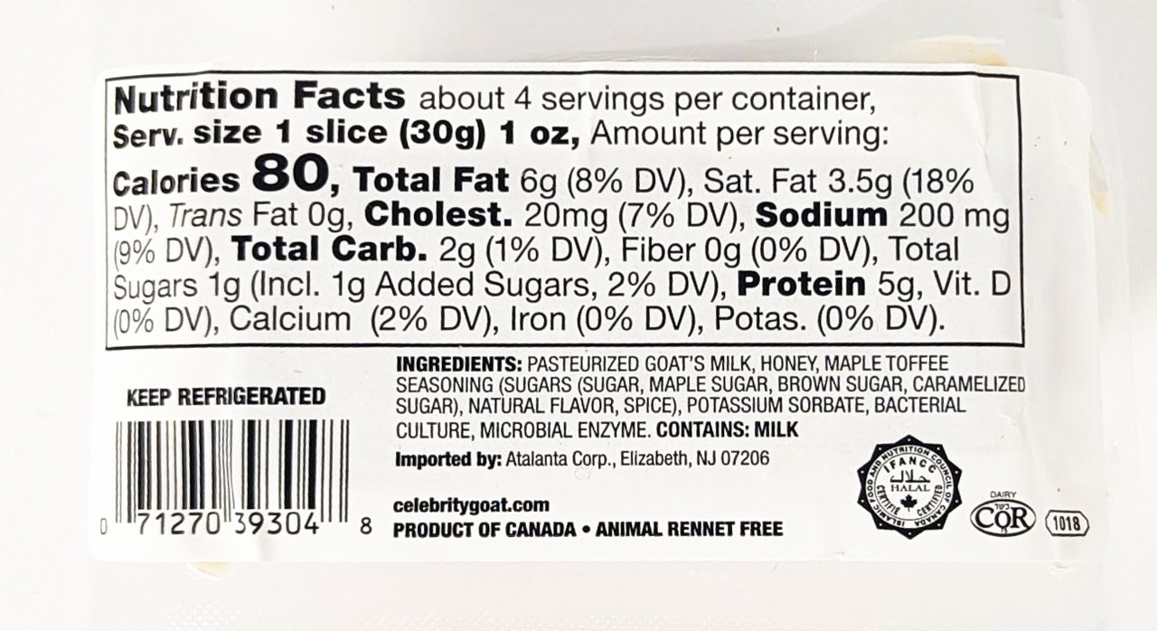 Celebrity Maple Toffee 4 oz