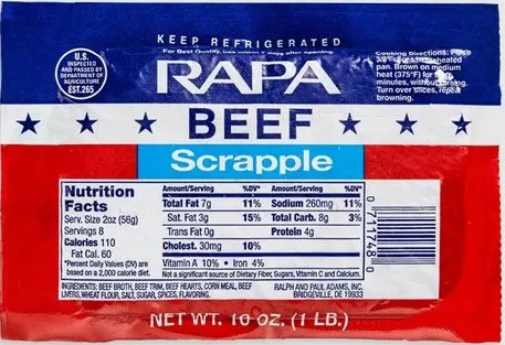 RAPA SCRAPPLE BEEF 16 OZ