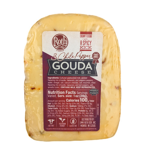 Roth - 3 Chile Pepper Gouda 5 oz